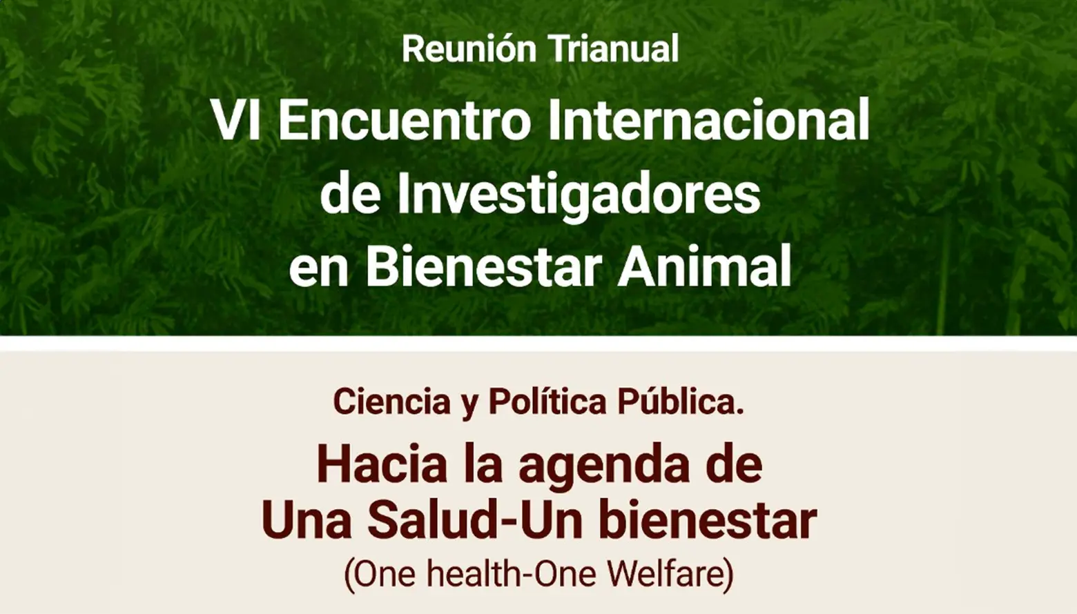 VI Encuentro Internacional de Investigadores en Bienestar Animal